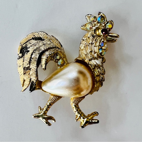 Antique | Jewelry | Antique Rooster Brooch | Poshmark
